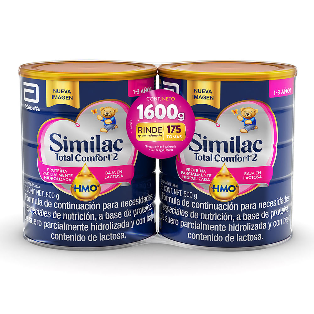 Fórmula para Lactantes Similac Total Comfort de 1 a 3 Años Duopack 1600 ...