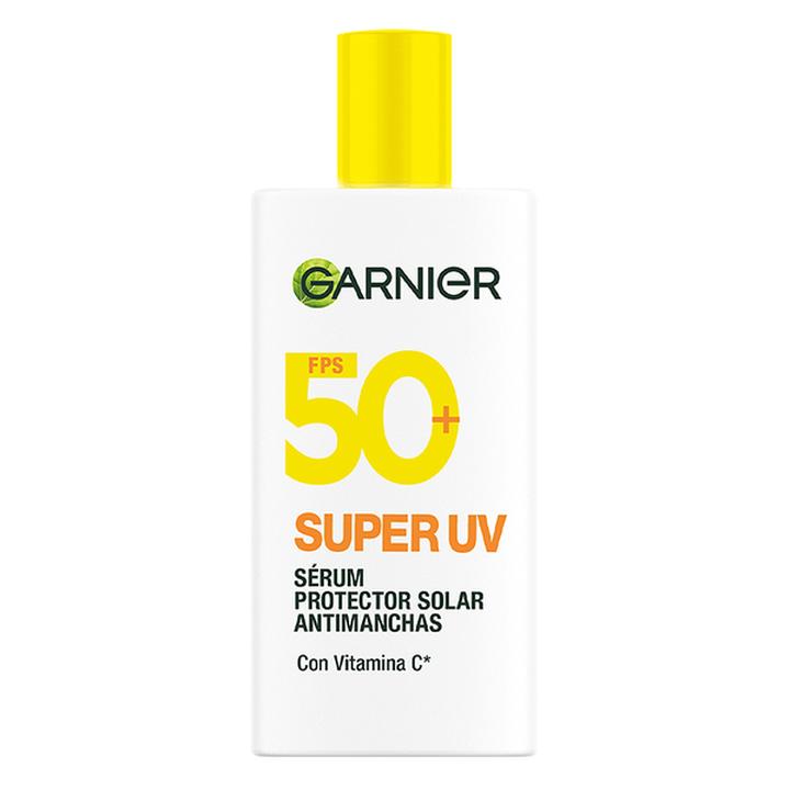 Protector Solar Fluido Garnier Skin Active Sin Color FPS 50+ con Vit C ...