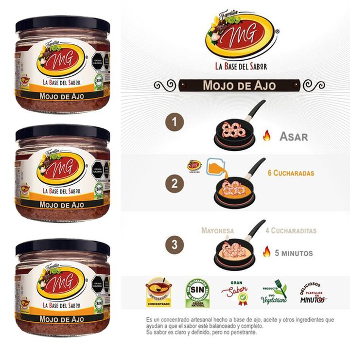 Mg Mojo de Ajo Concentrado 250 Gr - H-E-B México
