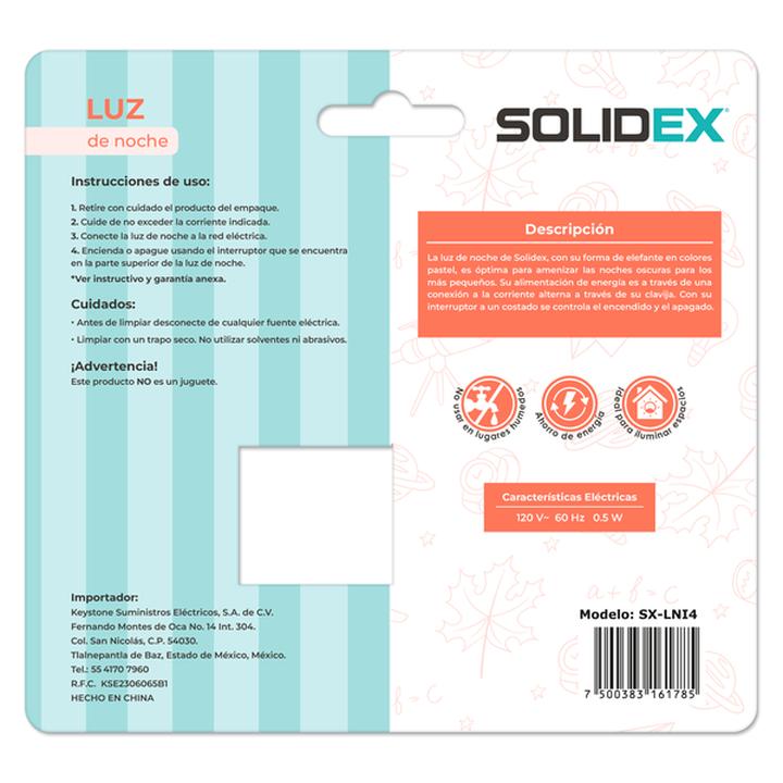 Solidex Luz de Noche Led de Elefante Para Bebe 1 P - H-E-B México