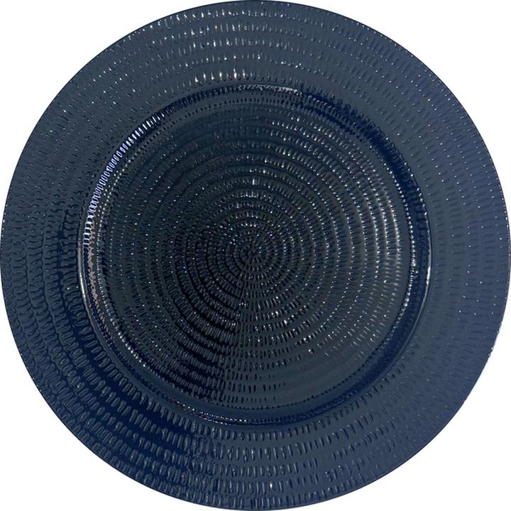 Destination Holiday Plato Negro Base 33cm 1 Pz - H-E-B México