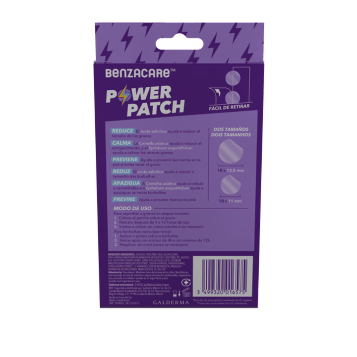Benzacare Power Patch Caja x 36 Parches Anti Acné - H-E-B México