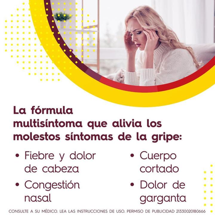 Tabcin Antigripal 500 mg con 12 Tabletas - H-E-B México