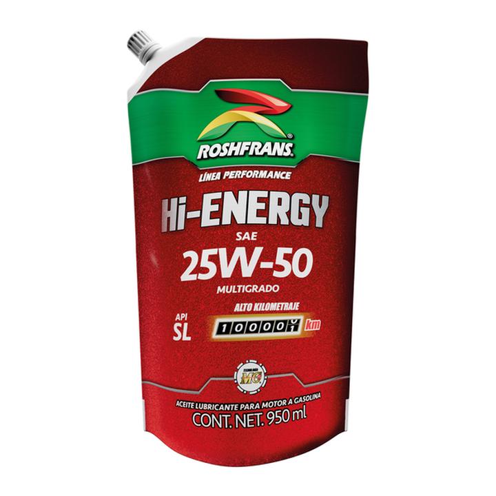 Aceite Para Motor Hi Energy 25w50 950 ml - Mi Tienda del Ahorro