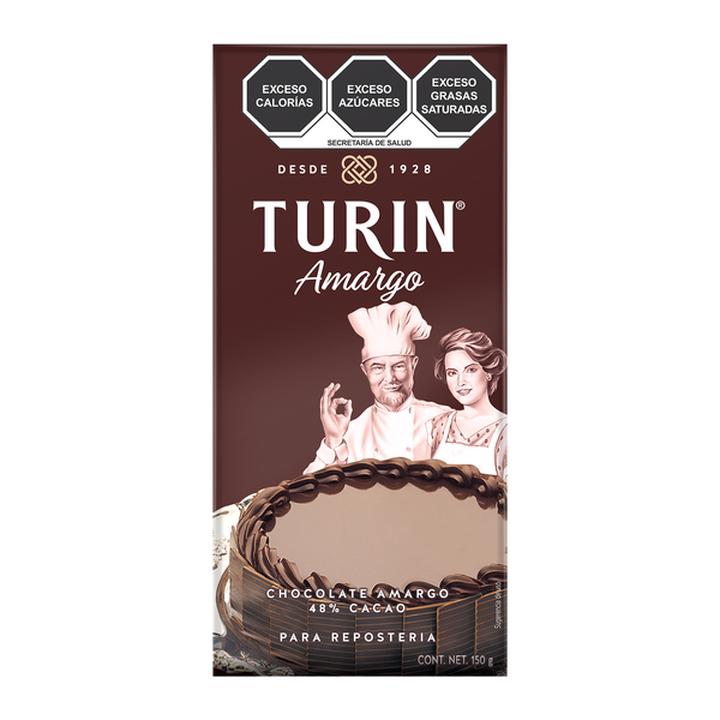 Turin Tablilla Chocolate amargo para Repostería 150 g - H-E-B México