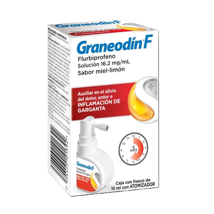 Graneodin-F Flurbiprofeno Spray Miel Limon 15 Ml - H-E-B México
