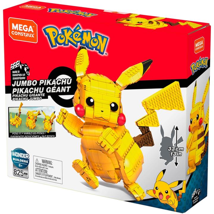 Jumbo Pikachu Pokémon Juguete Armable Mega - H-E-B México