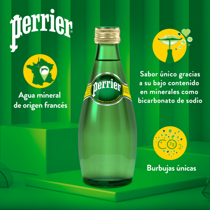 Perrier Agua Mineral Reforzada con Gas 4 Pack 1 Pz - H-E-B México