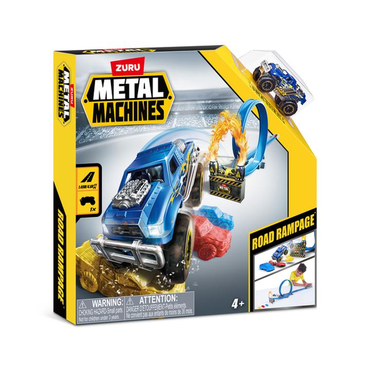 Set Pista Road Rampage Metal Machines Serie 1 Caja Abierta con 12 pz ...