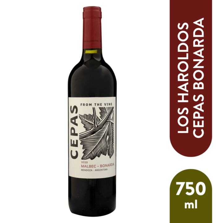 Cepas Vino Tinto Cepas Malbec Bonarda 750 Ml - H-E-B México
