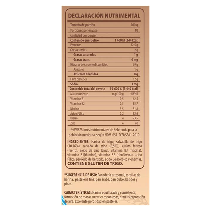 San Blas Harina de Trigo Integral 1 Kg - H-E-B México