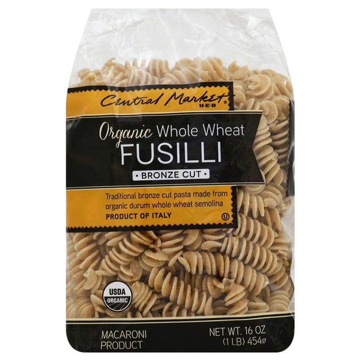 Central Market Pasta Fusilli Integral Organica 454 - H-E-B México
