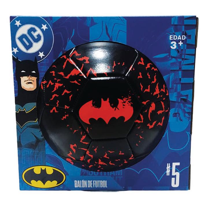Balón de Futból Rojo con Negro Batman No. 5 de Warner - H-E-B México
