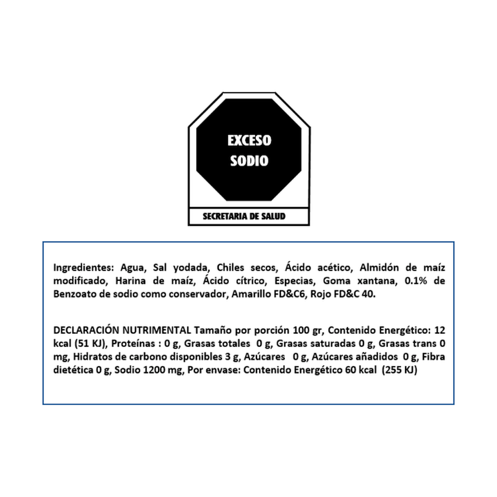 la Sabrozita Salsa Picante Roja 500 Gr - H-E-B México