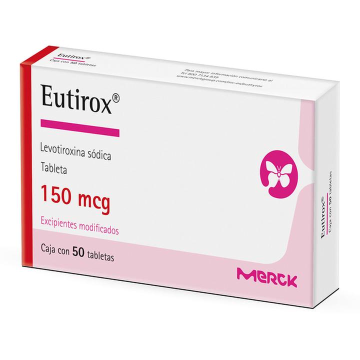 Merck Eutirox 150 Mcg 50 Tab Levotiroxina Sodica 5 - H-E-B México