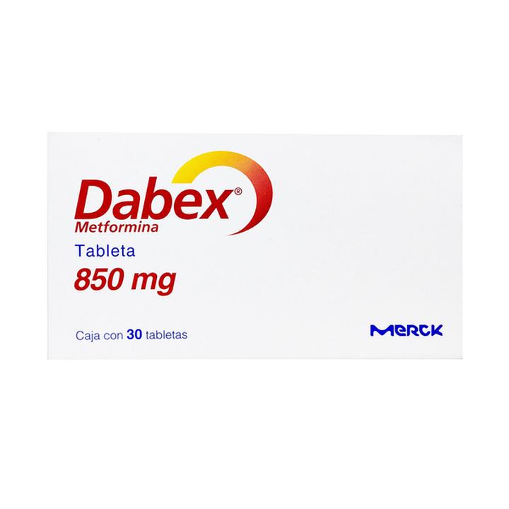 Merck Dabex 850 Mg 30 Tab Clorhidrato de Metformin - H-E-B México