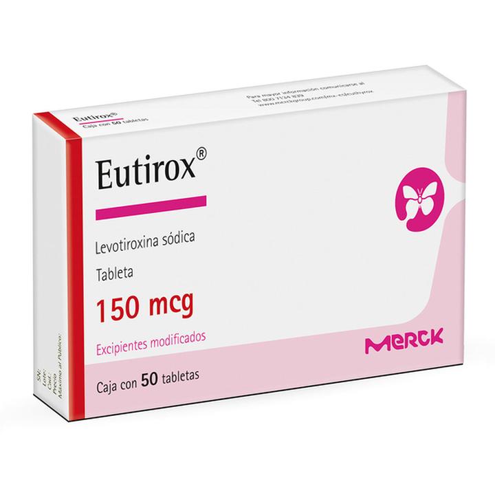 Merck Eutirox 150 Mcg 50 Tab Levotiroxina Sodica 5 - H-E-B México
