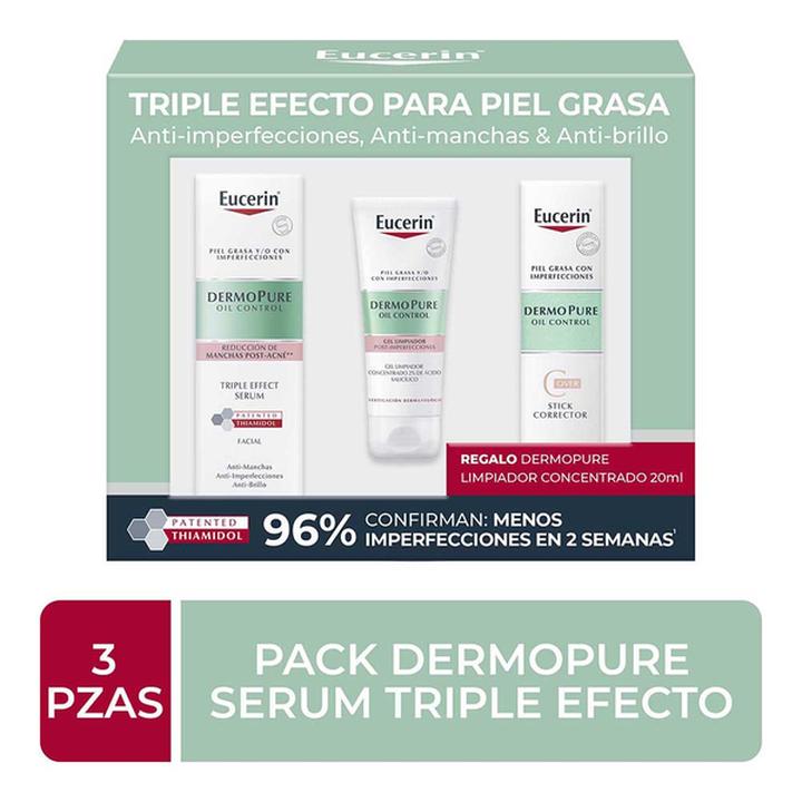 Eucerin Pack Eucerin Dermo Pure Triple Effect Pack - H-E-B México