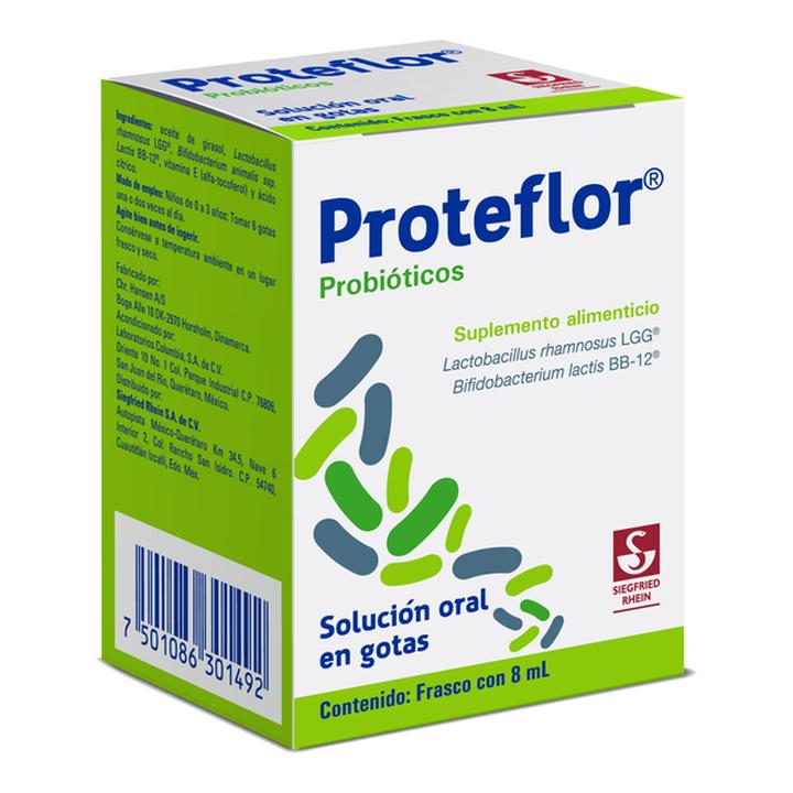 Proteflor Probióticos Solución Oral en Gotas 8 ml - H-E-B México