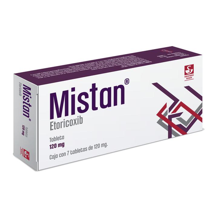 Mistan Etoricoxib 120 mg 7 Tabletas - H-E-B México