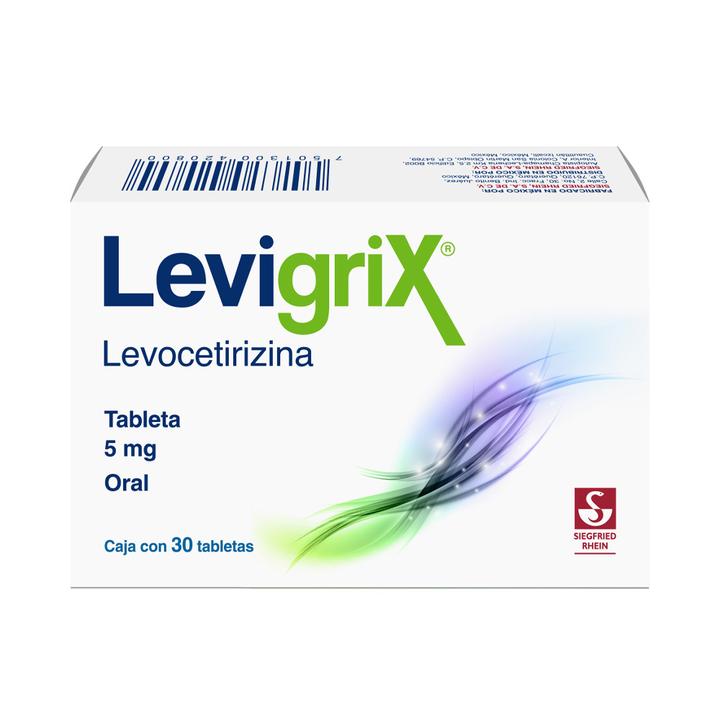 Levigrix Levocetirizina 5 mg 30 Tabletas - H-E-B México