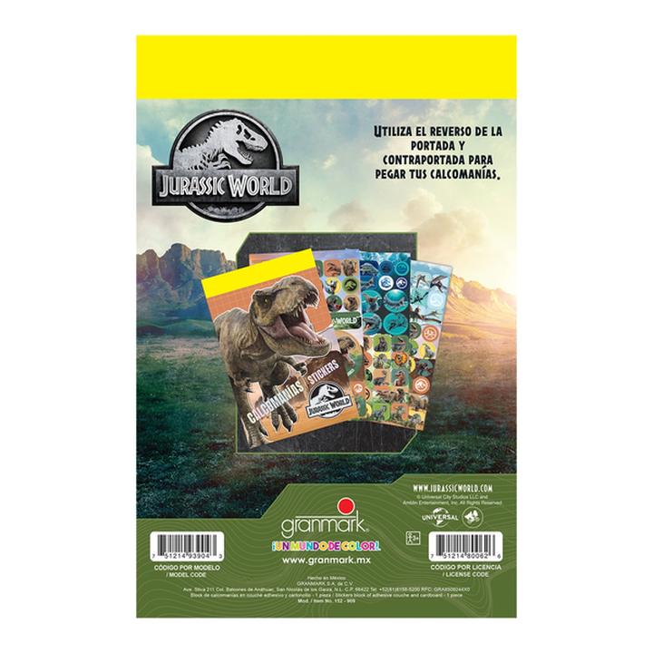 Granmark Block Stickers Portada con Foil Jurassic - H-E-B México