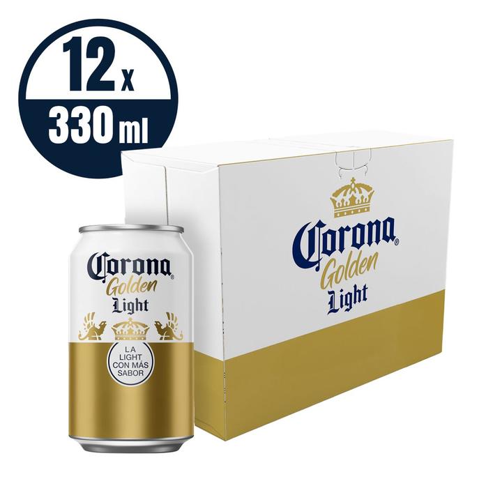 Corona Cerveza Golden Light Doce Pack 330 Ml - H-E-B México