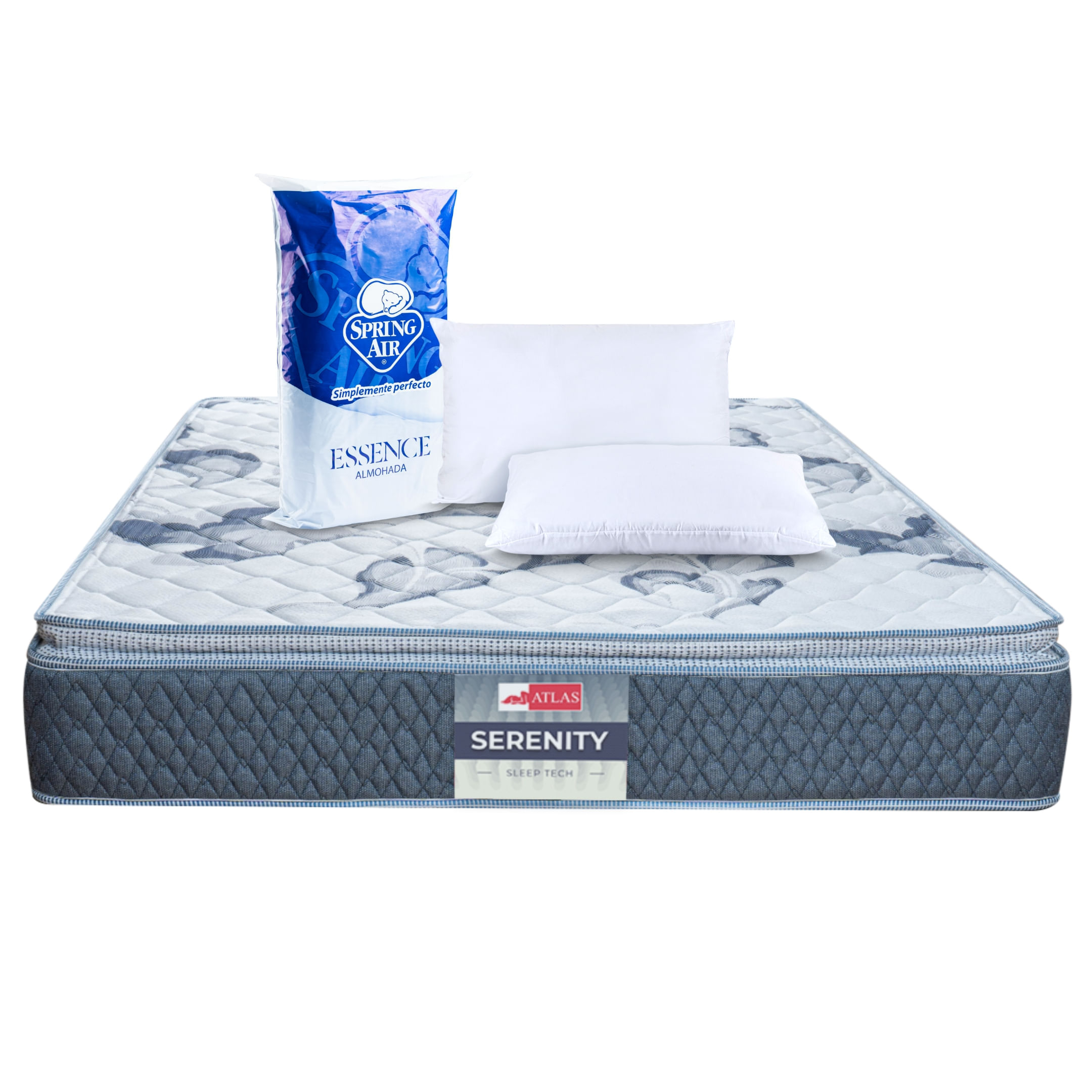Colchón King Size Serenity Más Pack con 2 Almohadas - H-E-B México