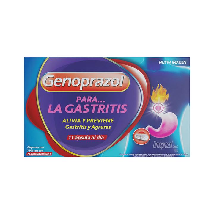 Genoprazol Omeprazol Capsulas 20mg 49 Pz - H-E-B México