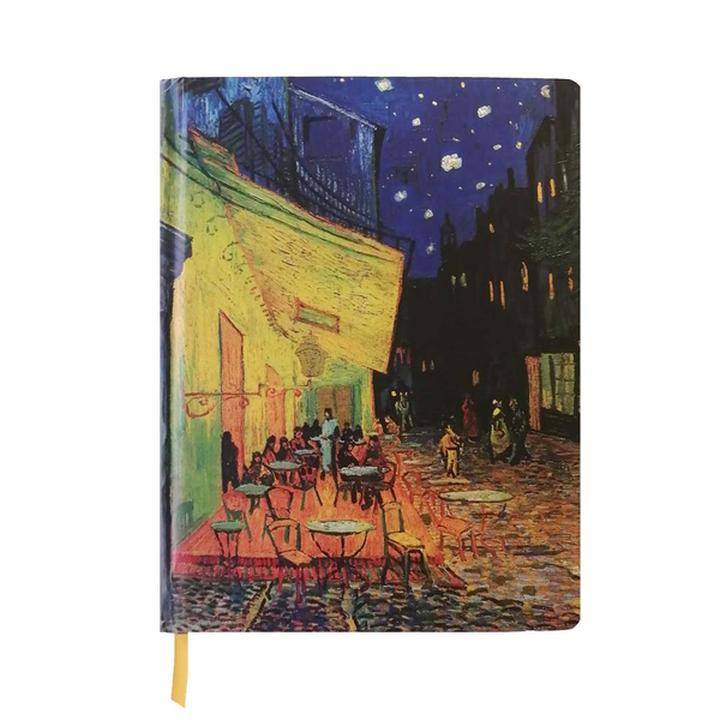 Libreta Pasta Dura Texturizada Metalizada Flink Terraza de Café Van ...