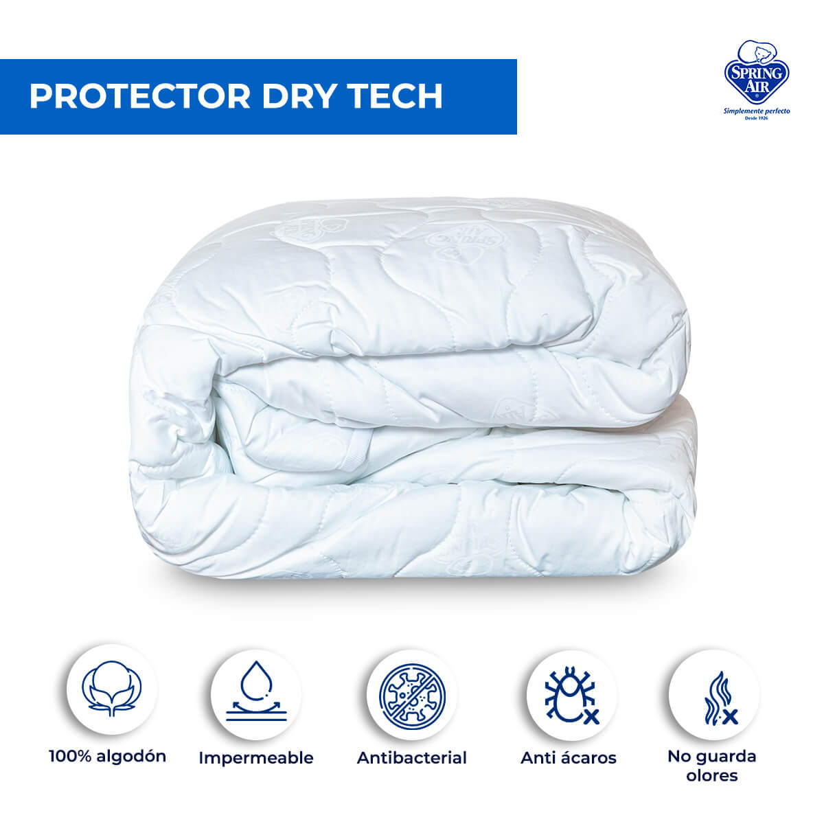 Protector Acolchado DryTech Spring Air - H-E-B México