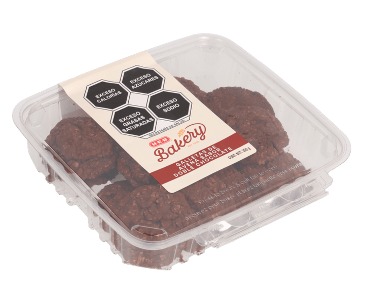 Heb Mini Oatmeal Double Choco Cookies 500 Gr - H-E-B México