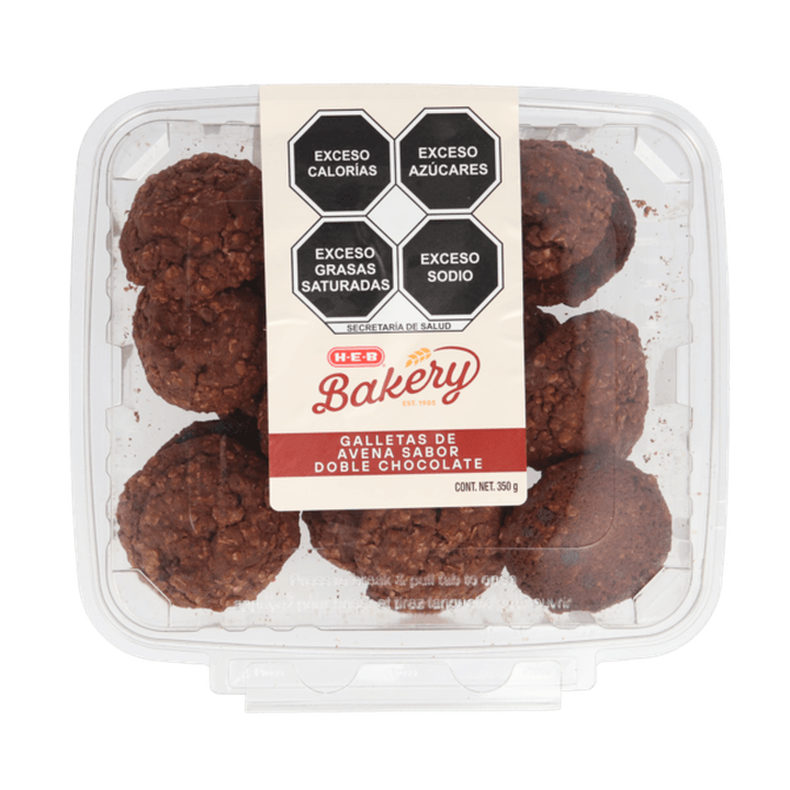 Heb Mini Oatmeal Double Choco Cookies 500 Gr - H-E-B México