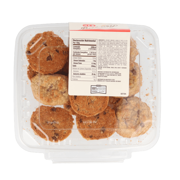 Heb Mini Oatmeal Choco Cookies 500 Gr - H-E-B México