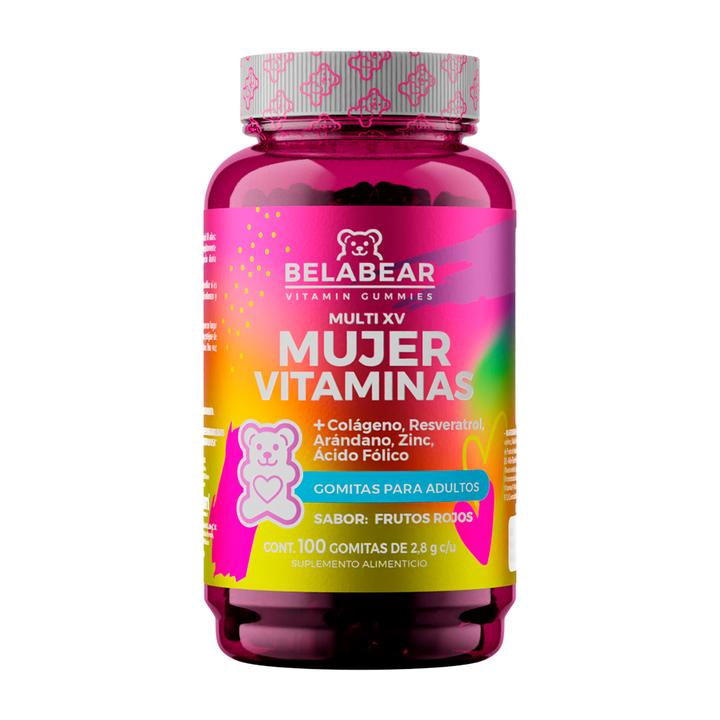 Belabear Multivitamínico Women's Bote 100 gomitas - H-E-B México