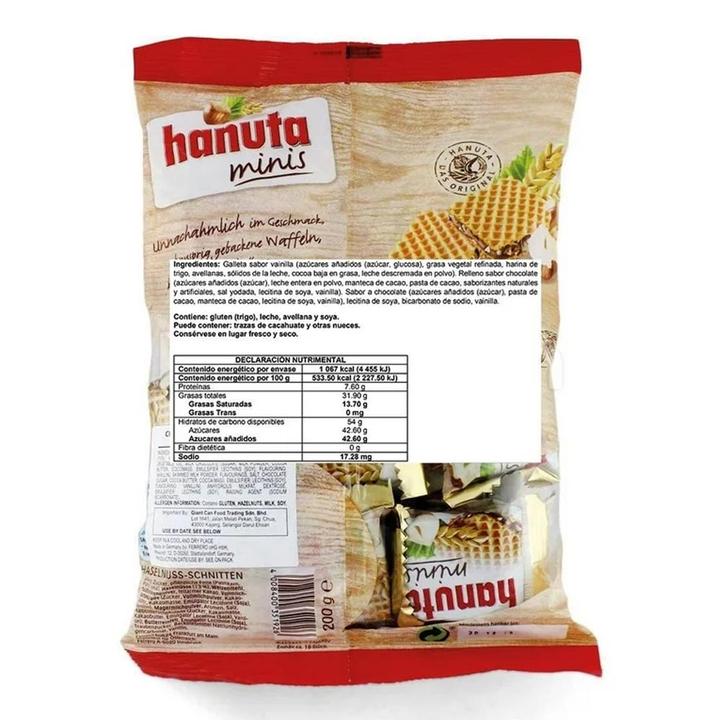 Ferrero Rocher Chocolate Hanuta con Galleta 200g 1 - H-E-B México