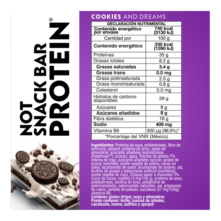 Notco Barra Protein Cookies & Dreams 225 Gr - H-E-B México