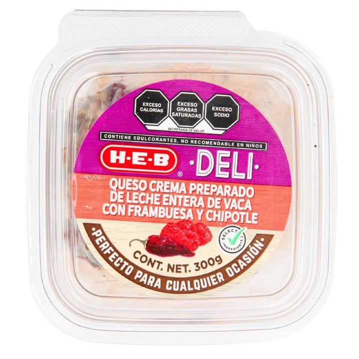 HEB Queso Crema en Bola con Frambuesa y Chipotle 300 g - H-E-B México